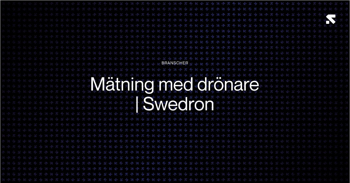 Mätning med drönare | Swedron