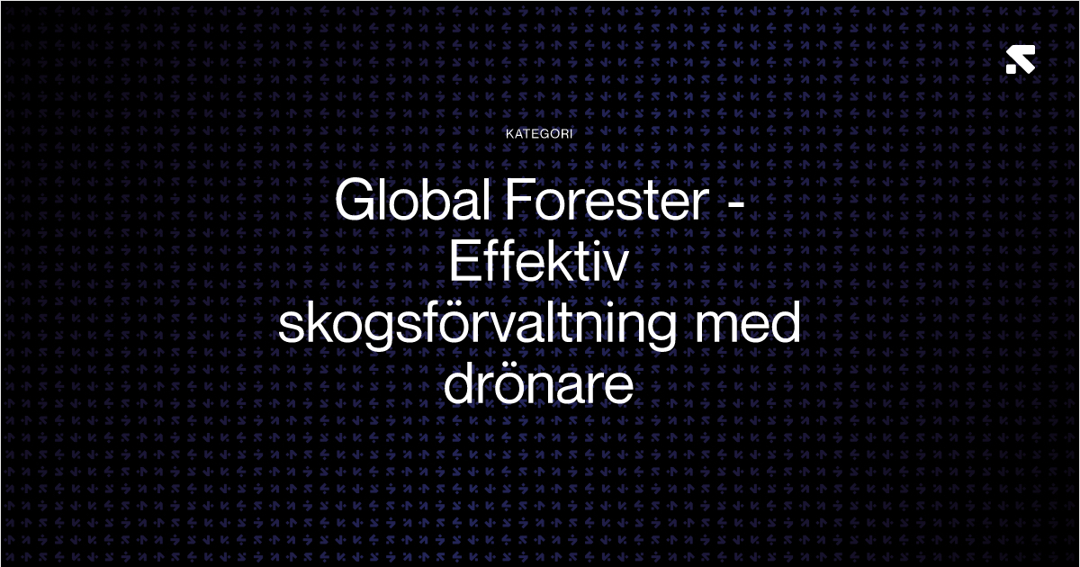 Global Forester - Effektiv skogsförvaltning med drönare