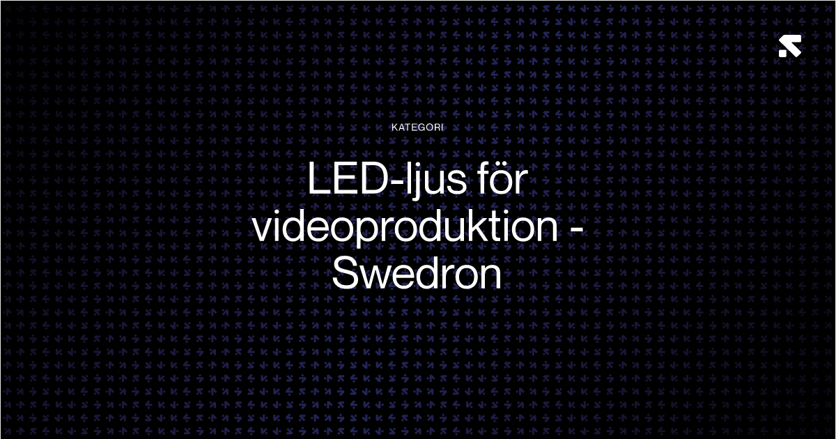 LED-ljus för videoproduktion - Swedron