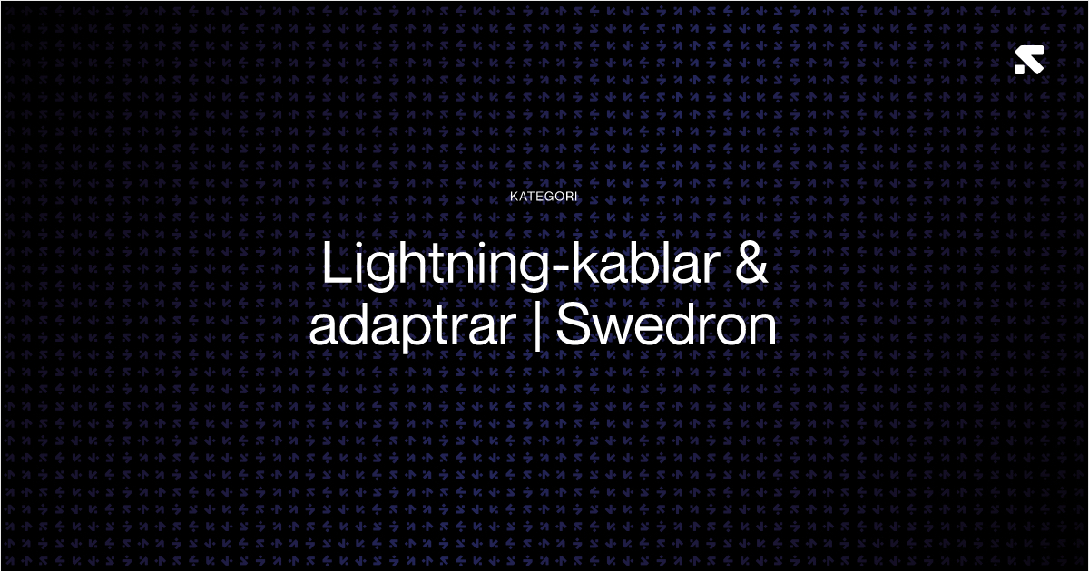 Lightning-kablar & adaptrar | Swedron