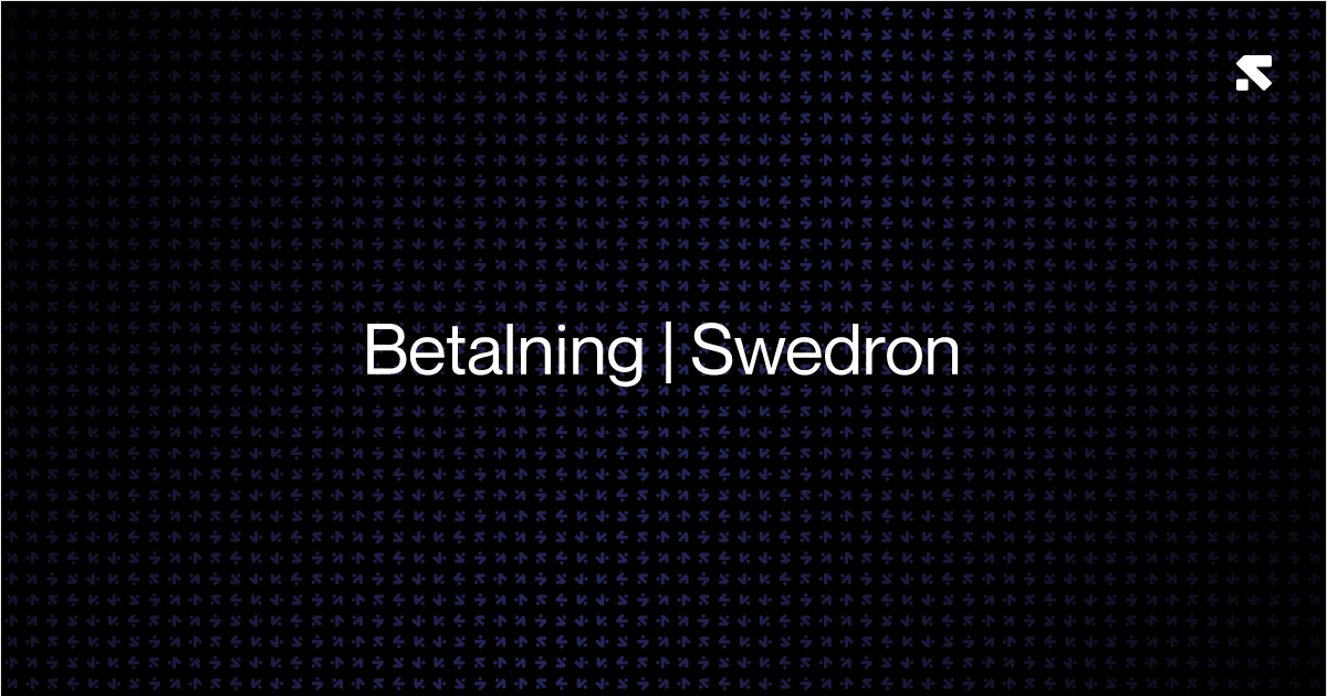Betalning | Swedron