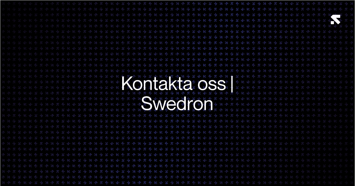 Kontakta oss | Swedron