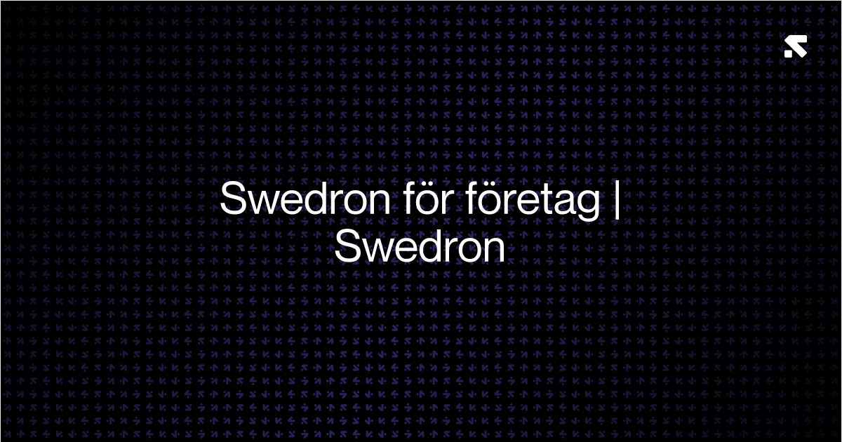 Swedron för företag | Swedron
